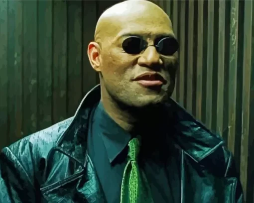 Laurence Fishburne As Morpheus In The Matrix Diamond Painting
