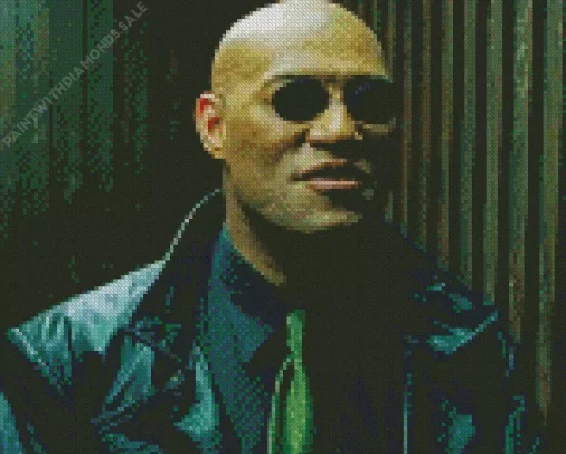 Laurence Fishburne As Morpheus In The Matrix Diamond Painting